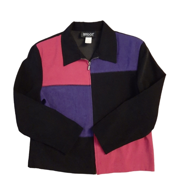 Briggs New York | Jackets & Coats | Vintage Retro 8s Color Block Pink ...